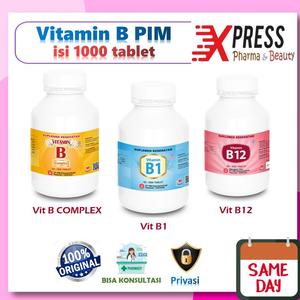 Jual XPRESS ! BOTOL isi 1000 tablet Vitamin B Complex B1 B12 PIM ...
