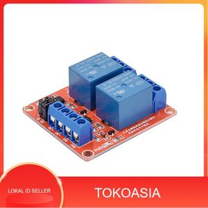Jual 2 Channel Relay Optocoupler Module Shield High Low Level Trigger 5 ...