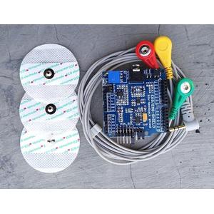 Jual ECG/EKG/EMG Shield for Arduino with Cables and Electrodes - Kota ...