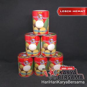Jual BUAH KALENG EAGLE BRAND LONGAN IN HEAVY SYRUP PER-PACK ISI 6'S X ...