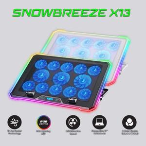 Jual NYK Nemesis Coolingpad SNOWBREEZE X13 RGB with Digital Display 13 ...