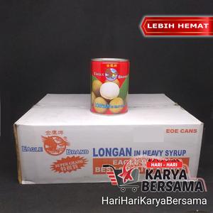 Jual BUAH KALENG EAGLE BRAND LONGAN SYRUP PER-KARTON ISI 12'S X 565GR ...
