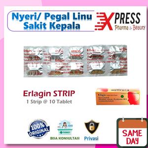 Jual XPRESS ! STRIP ERLAGIN isi 10 tablet Obat Nyeri Demam Pusing ...