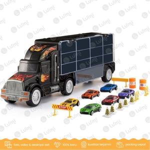 Promo Mainan Anak Container Mobil Diecast Metal Hauler Racing Car ...