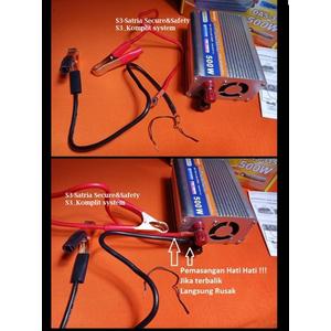 Jual Power inverter 500 W dari AKI DC 12v ke AC 220v / Inverter 500W ...