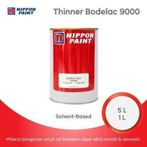 Jual Thinner Bodelac 9000 Pelarut Alkyd Nippon Paint Non - 1L 5L - 5 ...