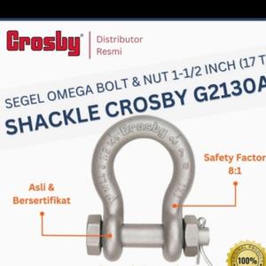 Jual CROSBY Shackle Omega / Segel Omega G2130A Bolt & Nut Alloy - 1/2 ...