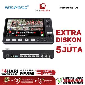 Promo FeelWorld L4 Touch Screen Multi Camera Video Mixer Livestream ...