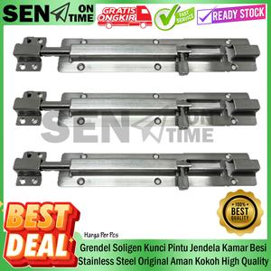 Jual Grendel Gerendel Kunci Pintu Slot Besi Sekrup Merek Merk Soligen 8 ...