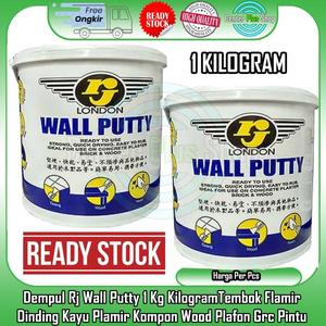 Jual Kompon Wood Plafon Dempul Rj Wall Putty 1 Kg Kilogram Tembok ...