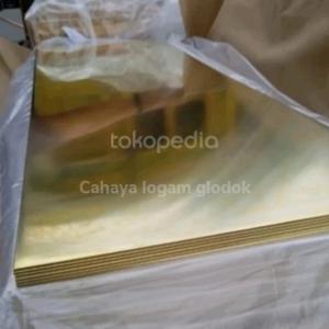 Jual Plat Kuningan lembaran 0,5mm x 36cm x 120cm- plat Kuningan 0.5mm ...