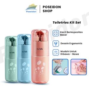 Jual 5 in 1 Toiletries Kit Botol Travel Portable Tempat Perlengkapan ...