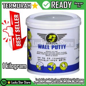 Jual Tembok Flamir Dinding Dempul Rj Wall Putty 1 Kg Kilogram Kayu ...