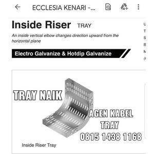 Jual INSIDE RISER TRAY 100X50MM ELEKTRO GALV - INSTALASI TRAY KABEL ...