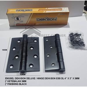 Jual ENGSEL DEKKSON / HINGES DELUXE 4 INCH x 3 INCH Tebal 3mm HITAM / - Kota Medan - Grutality ...