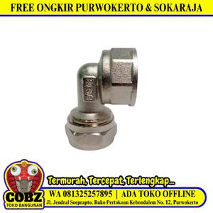 Jual L 20 x 3/4 IN / FIDEM Knee Selang Pex Drat Dalam Ke Pipa Stainless ...