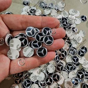 Jual EMBLEM ALUMUNIUM 14MM REMOTE MERCEDES BENZ MERCY STICKER 3D REMOTE ...