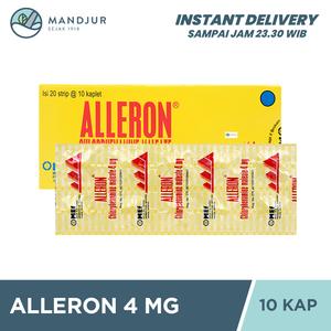 Jual Alleron 4 Mg 10 Kaplet - Obat Alergi Gatal Gatal Rhinitis dan ...