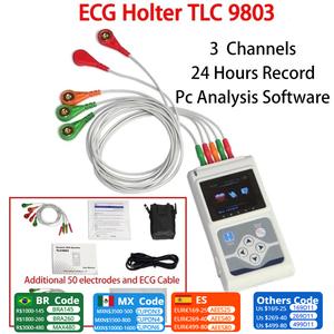 Jual Genuine CONTEC TLC 9803 3 Channels Holter, Dynamic Monitor System ...