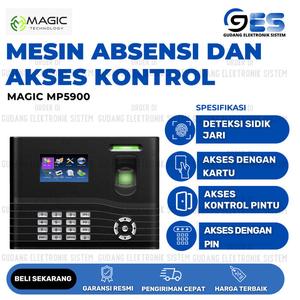 Jual Mesin Absensi Sidik Jari MAGIC MP5900 Bisa Akses Kontrol Support Reader RFID dan ADMS ...