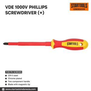 Promo STARTOOLS VDE 1000V Phillips Screwdriver Insulated PH0 x 60mm ...