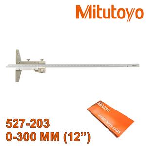Promo Vernier Caliper Manual 0-300 DEPTH MITUTOYO 527-103 0.05 Sigmat 12 Inch Jangka Sorong ...