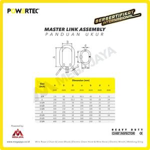 Jual Master Link Assembly A-345 4.7 Ton - 3 4 POWERTEC - Kota Bekasi - iostoroe | Tokopedia
