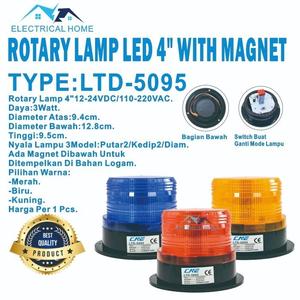 Jual Rotary Lamp LED 4" WITH MAGNET LTD-5095 MULTIVOLT MULTIFUNGSI ...