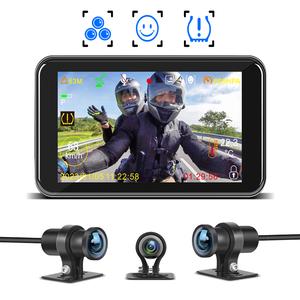 Jual VSYS 4.5'' LCD Motorcycle Dash Cam DVR WiFi with 3 channel 1080P ...
