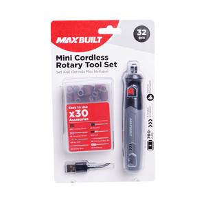 Jual Maxbuilt Cordless Precision Rotary Tool Set Of 32 Mesin Penghalus ...