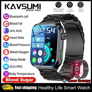 Jual 2024 Laser Therapy Health Smartwatch Non-invasive Blood Glucose ...