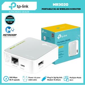 Jual TP-LINK TL-MR3020 Portable 3G/4G Wireless N Router Modem WiFi ...