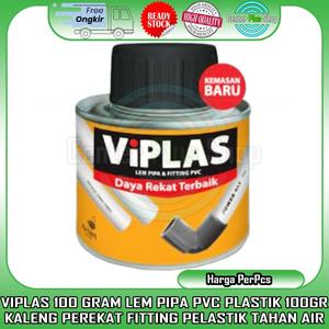 Jual Lem Pipa Viplas Kaleng 100gr Lim Pvc Plastik Pelastik 100 Gr Gram ...
