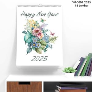 Jual New Kalender Dinding 2025 Kalender 2025 Jumbo A3 bunga Hiasan ...