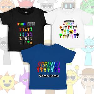 Jual Kaos Anak SPRUNKI Desain Incredibox - Baju Harian 1-12 Tahun, Adem ...