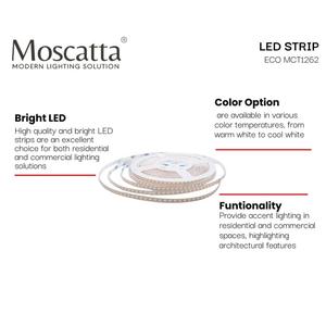Jual Moscatta Led strip 12Volt 60mm slim strip light 12meter/roll ...