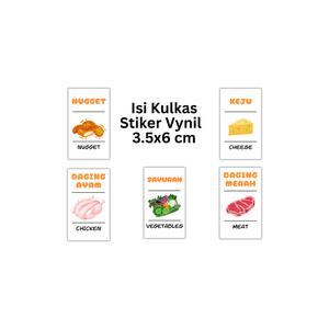 Jual Label Stiker Bumbu Dapur Custom Isi Kulkas Nugget Frozen Food ...