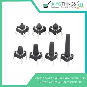 Jual Tactile Switch 4 Pin 6x6x15mm Push Button Push On - Kota Malang ...