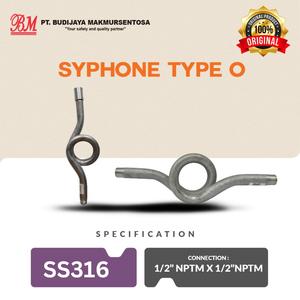 Jual Syphone Model O SCH 40 SS316 1/2 NPT Male x Male - Kota Medan ...