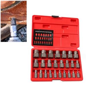 Jual 25pcs Screw Extractor Set Multi-Spline Bolt Set Hex Head Metal Hex ...