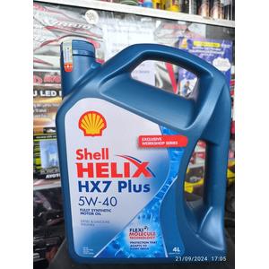 Jual OLI MOBIL SHELL HELIX 7 4 LITER SAE 5W-30 BISA BAHAN BAKAR BENSIN ...