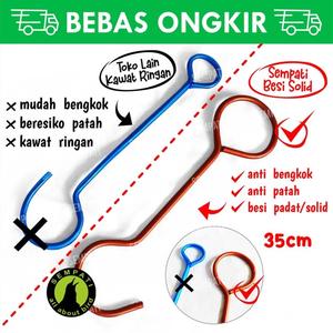 Jual SEMPATI Gantungan Kawat Besi O 35cm Gantungan Sambungan Sangkar ...