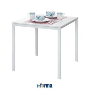 Promo Informa 75 cm Jace Meja Makan - Putih Dining Table Dinner Table ...