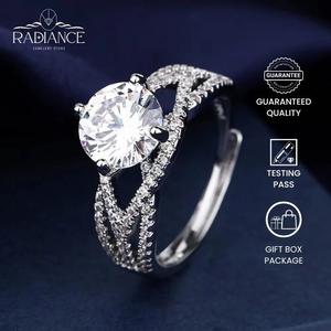 Jual Cincin R013 Wanita Ring Tunangan Nikah wedding ring Lapisan Aesthetic Adjustable Wanita ...