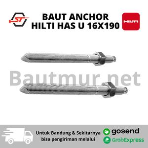 Jual Original Set Baut Angkur HILTI HAS U M10 x 130 Grade 5.8 ...