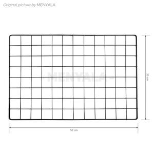 Jual NEW WIRE GRID Hiasang Dinding Kawat Ram - Keranjang Besi - Hook ...