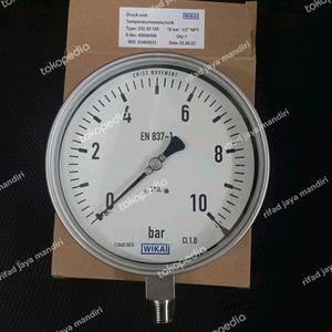 Jual pressure gauge wika 10 bar size 6 inch + kalibrasi KAN Best - Kota ...