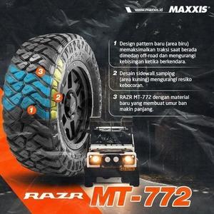 Jual Ban MAXXIS RAZR MT 772 33 x 10.5 R15 Ring 15 MT772 Mobil 33 Toyota ...