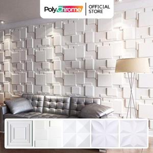 Jual [12 Motif] 3D Wallpanel Dinding PVC 50x50 cm Solid - 3D Wave ...