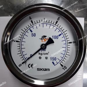Jual pressure gauge skon 4 inch 10kg/cm2 150 psi full stainless Best - Kota Surabaya - SIGMA ...